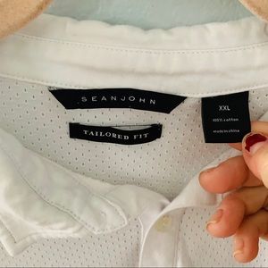 Sean John | Shirts | White Sean John Tailored Fit Breathable Polo Xxl ...